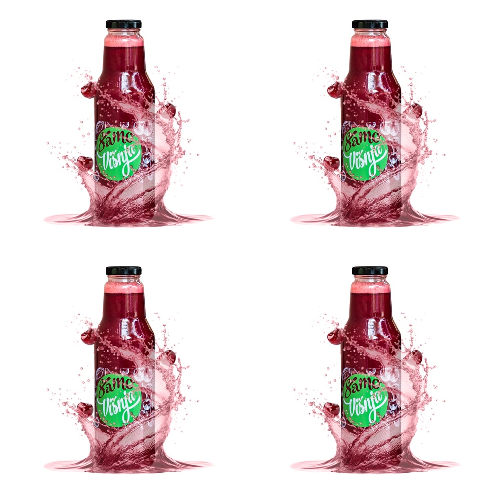 Sok višnja 4x0.75L – sočni plodovi bogati nutrijentima za zdravlje